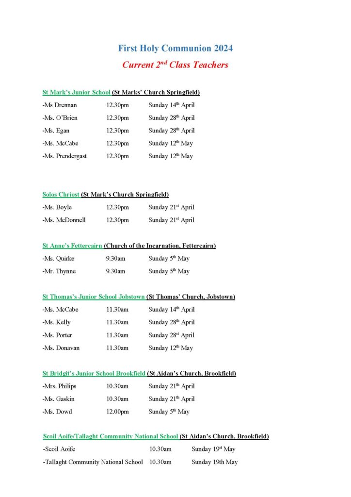 First Holy Communion